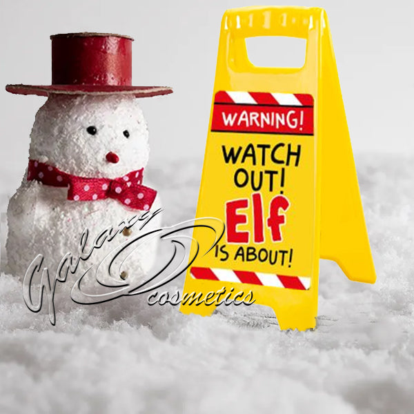 Elf Warning Pop Up Sign, Fun Christmas Toy, Novelty Decoration | Galaxy ...