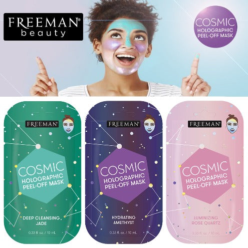 Freeman COSMIC holographic peel-off face mask infused with gemstones ...